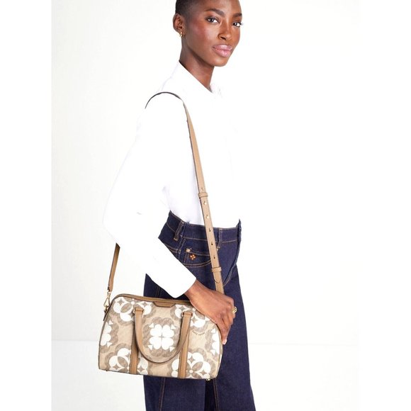 kate spade | Bags | New Kate Spade Spade Flower Monogram Coated Canvas ...